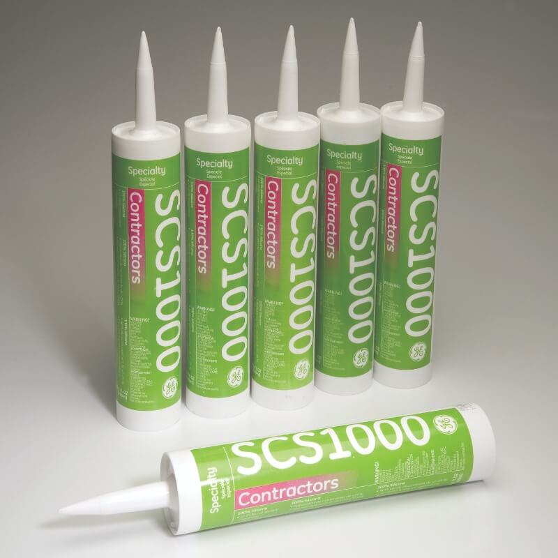GE SCS1000 Contractors Silicone Sealant, 10.1 fl oz Tube (Case of 24 ...